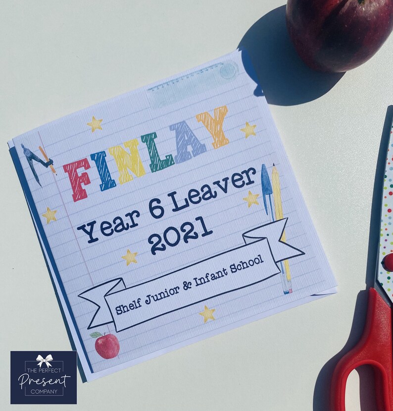 Personalised School Leavers Card | Personalised School Leavers Gift ...