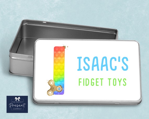 Personalise Fidget Toy Storage Tin Fidget Toy Tin Sensory | Etsy