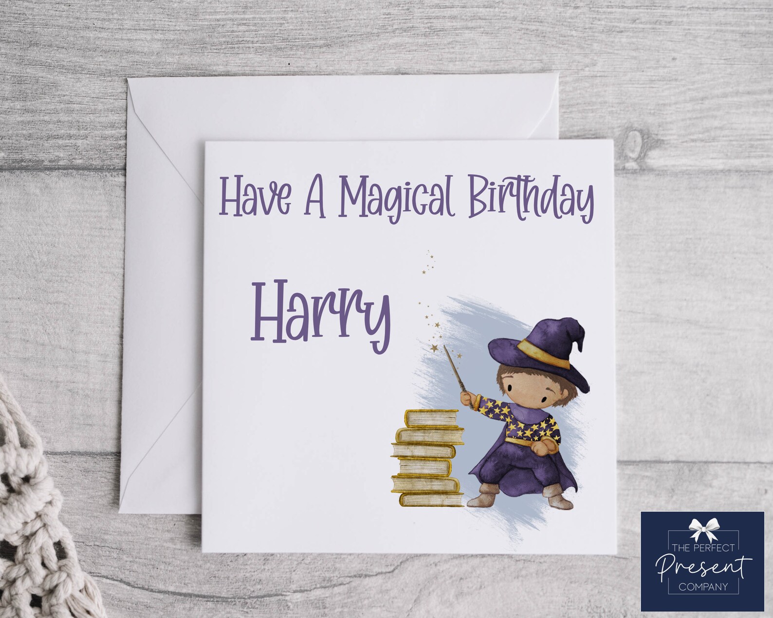 Personalised Wizard Birthday Card Wizard Card Card for - Etsy