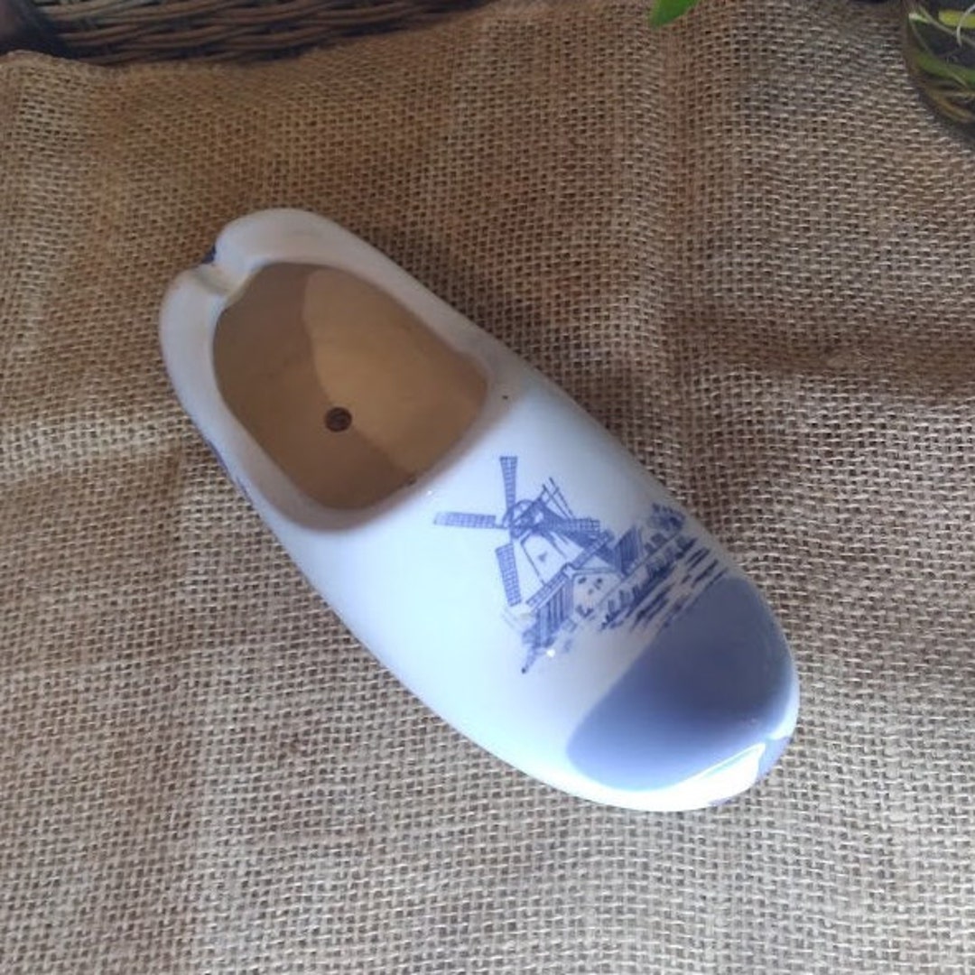 Ceramic Delft Pottery Porcelain Hand-painted Dutch/ Holland Clog Shoe ...