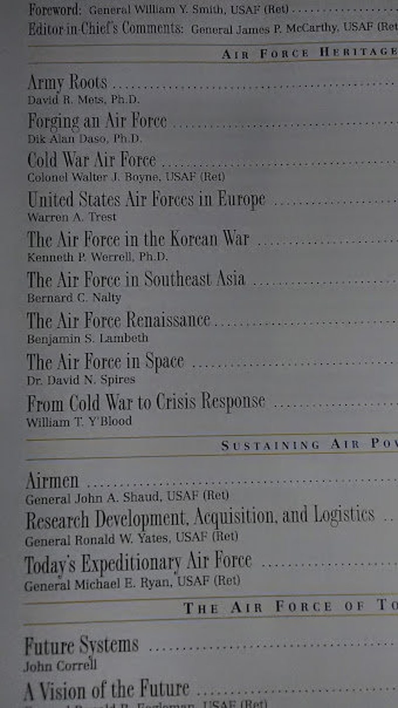 Heritage of the United States Air Force Roots of Army Hugh Lauter Levin ...