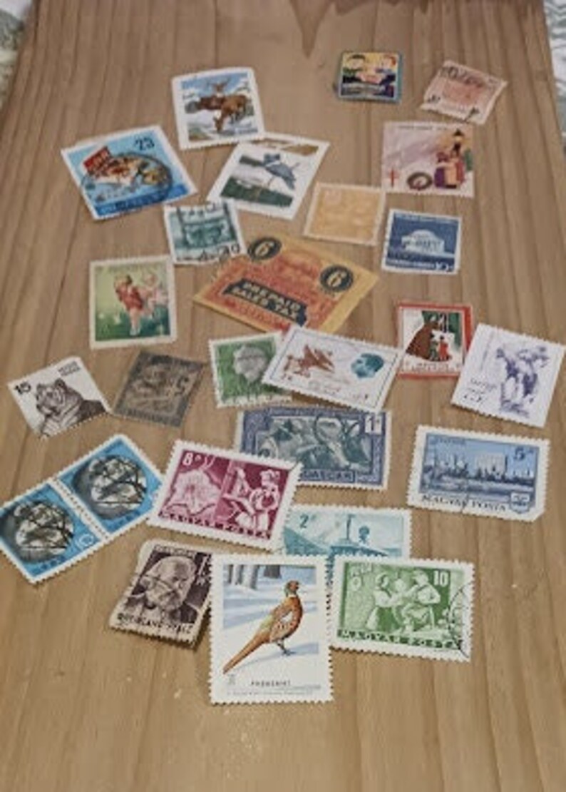 Stamp Collection Set 50 Beginner Philatelist Hobby Stocking Stuffer ...