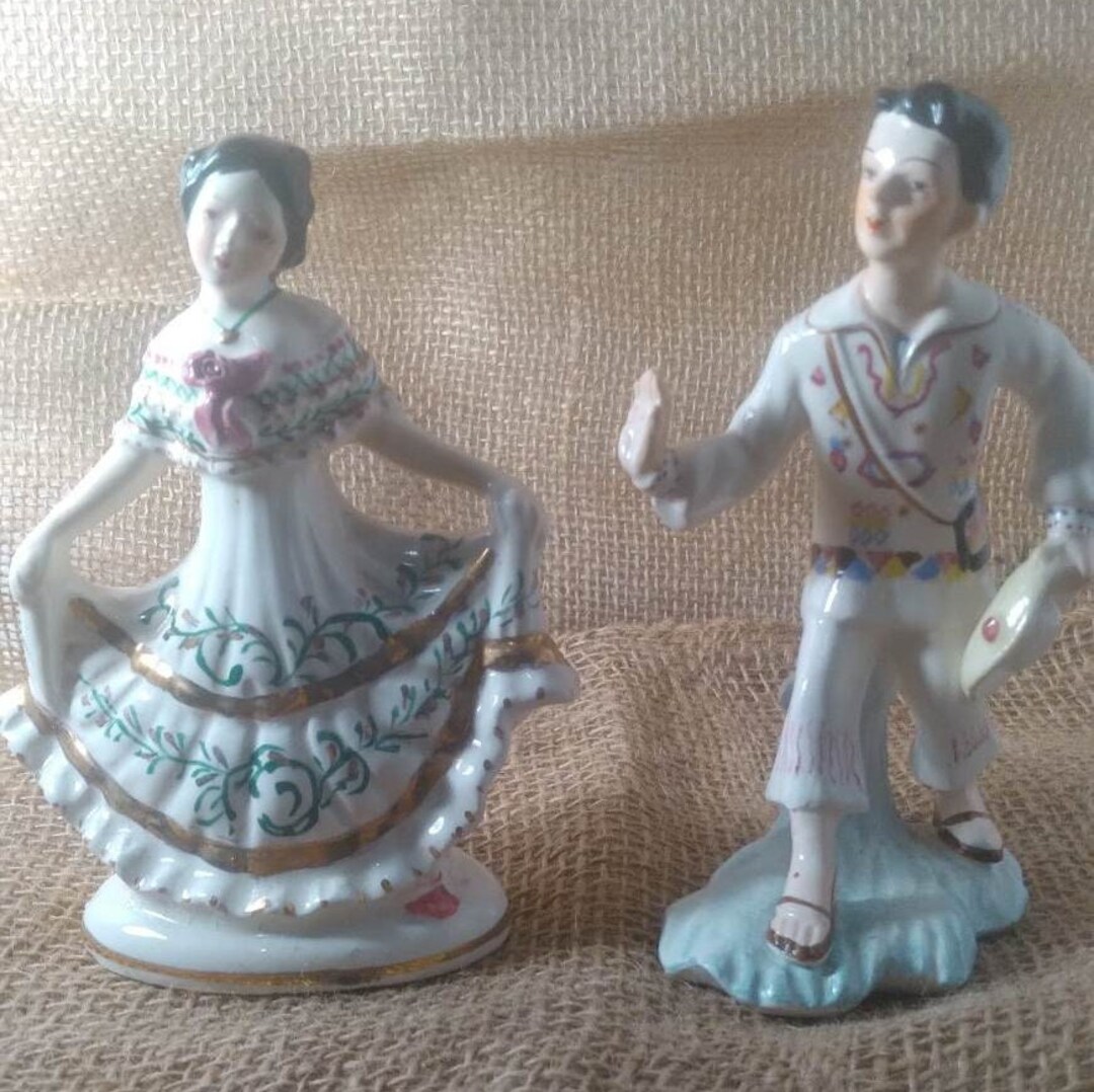 Porcelain Dancing Couple NB With Crown Mark Vintage - Etsy