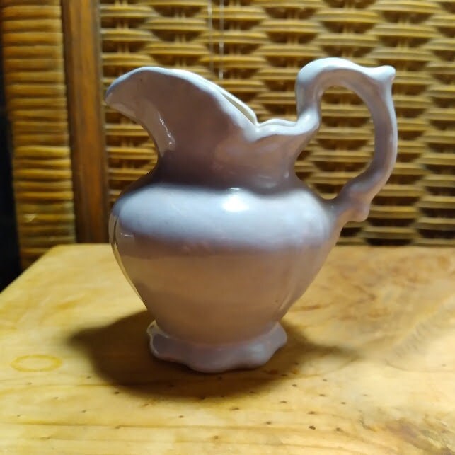 Ceramic Pottery Miniature Pitcher/ Vase Light Purple Lilac Vintage - Etsy