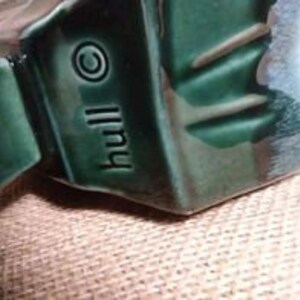 Hull Pottery Planters, Blue Green Flower Pot Drip Glazed Like New ...