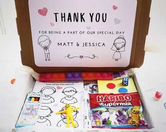 Toddlers Wedding Activity Box, Personalised Kids Wedding Gift, Kids ...