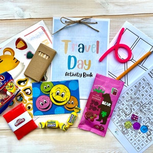 Personalised Activity Travel Box for Flight and Car Ride, Travel Day ...