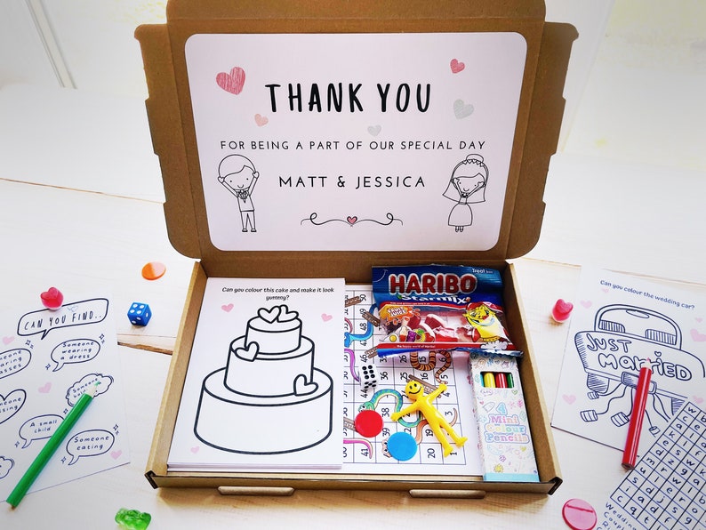 Affordable Kids Wedding Activity Box Personalised Child - Etsy UK