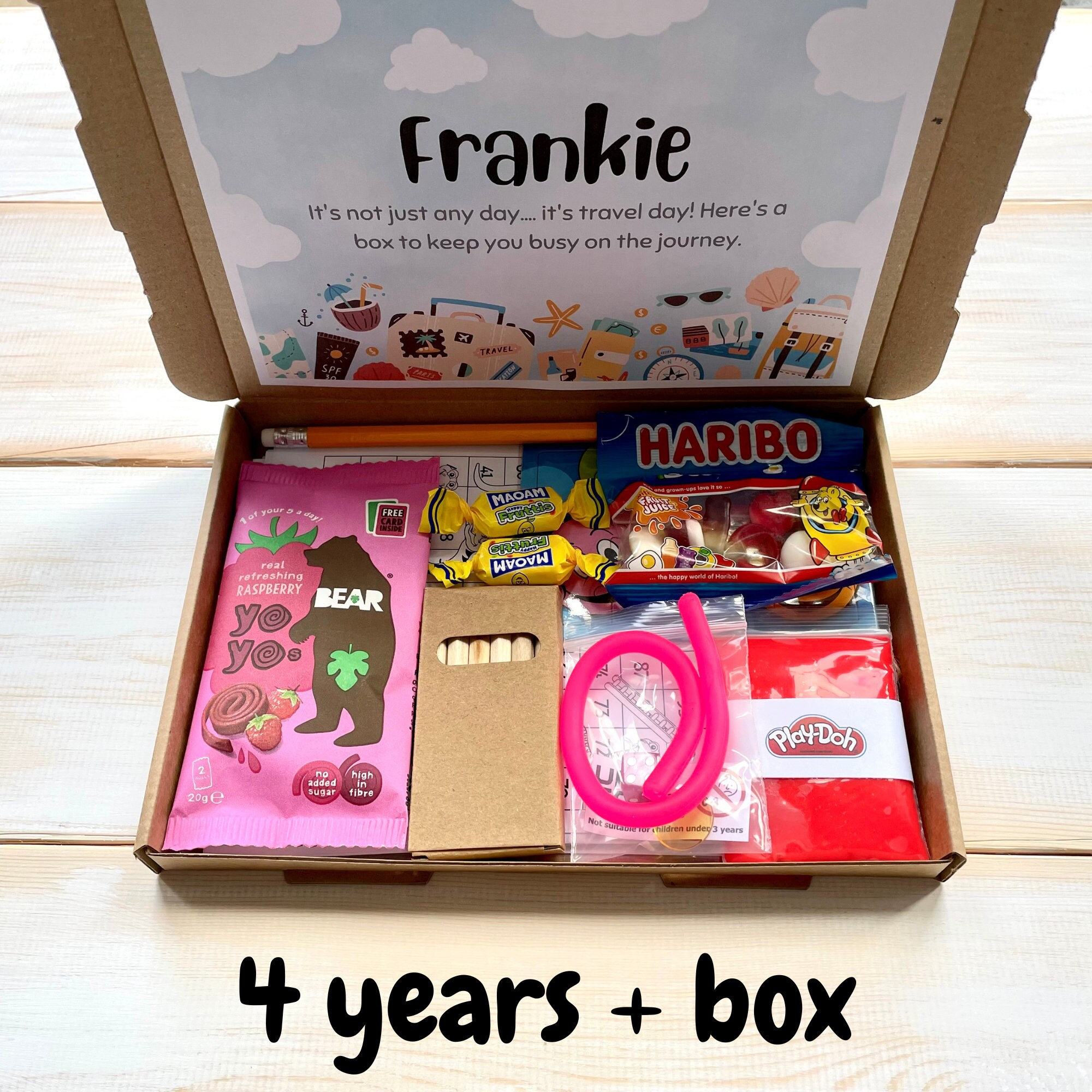 Personalised Activity Travel Box for Flight and Car Ride - Etsy UK
