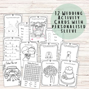 Wedding Activity Pack With Personalised Sleeve Wedding Gift - Etsy UK