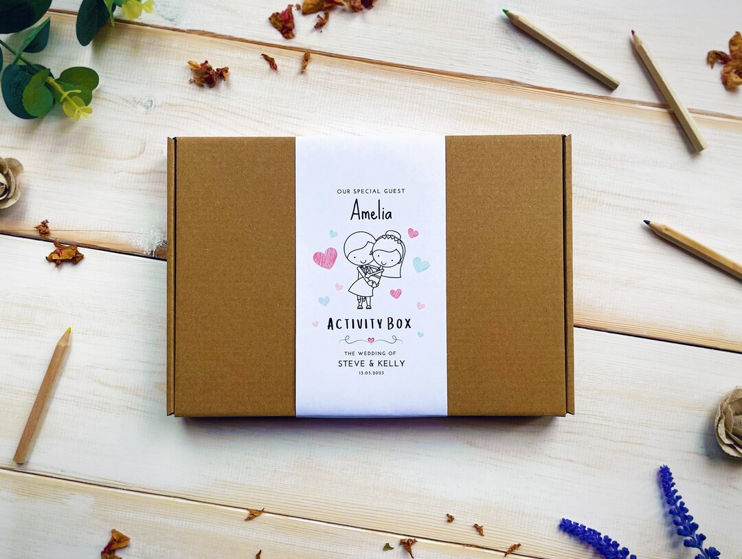 Personalised Kids Wedding Activity Box Kids Activity Pack - Etsy UK