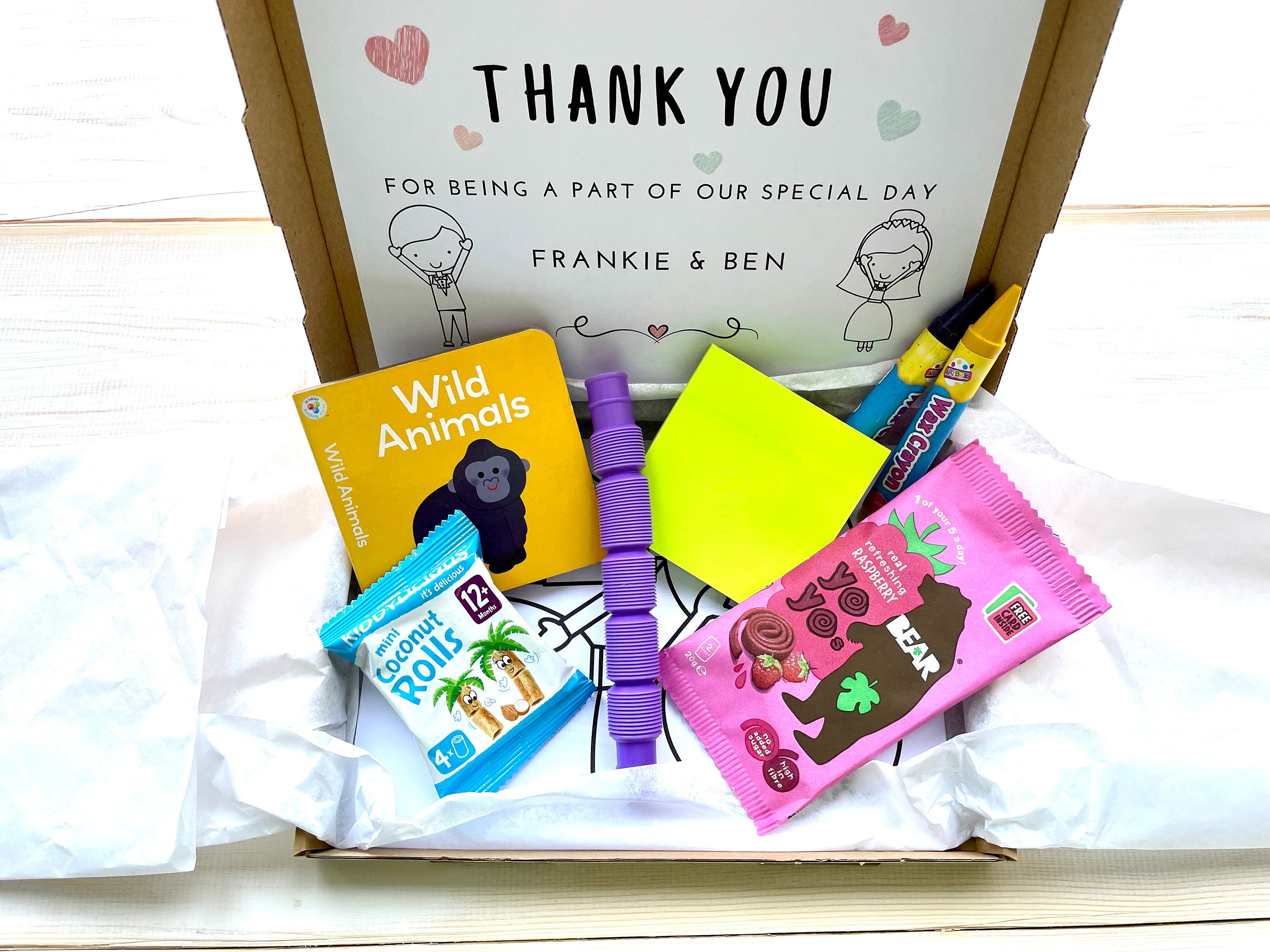 Toddlers Wedding Activity Box, Personalised Kids Wedding Gift, Kids ...