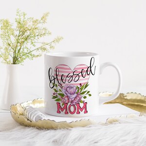 Blessed Mom Sublimation Design Mother's Day Gifts - Etsy
