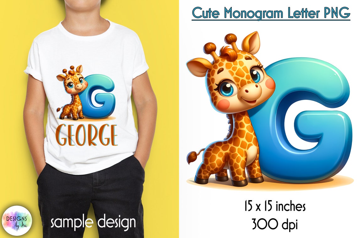 Nursery Alphabet Sublimation Bundle | Cute Kids Monogram Bundle | Baby ...