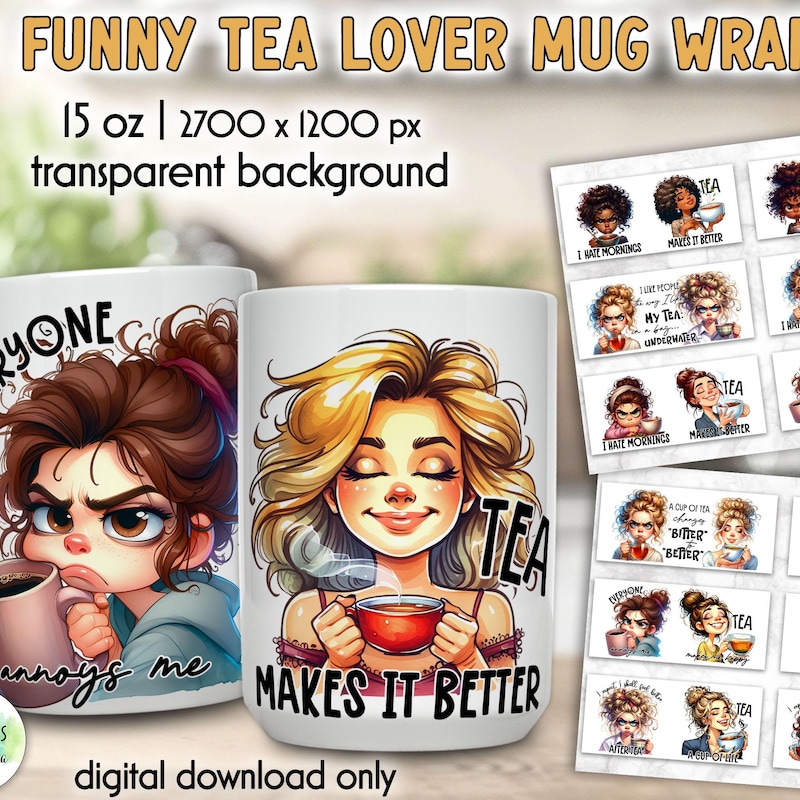 Anime Funny Tea - Etsy