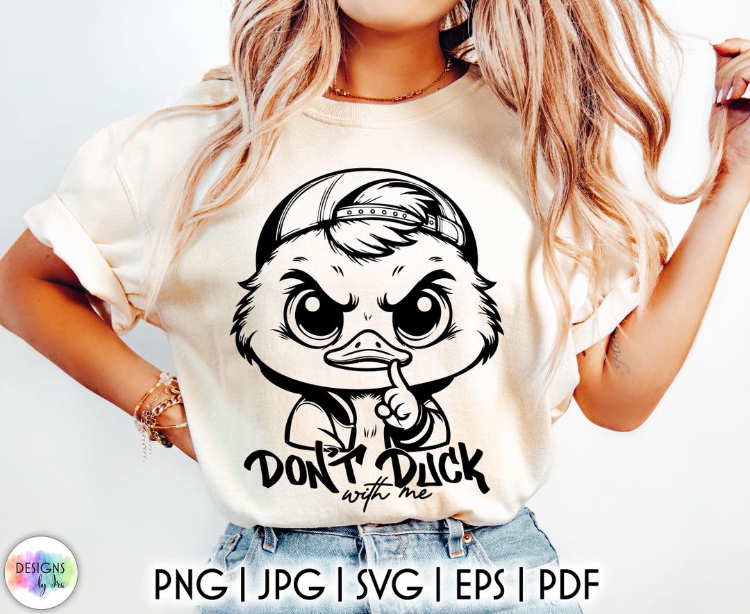 Grumpy Duck Sarcastic SVG Cut File (digital Download) - Etsy