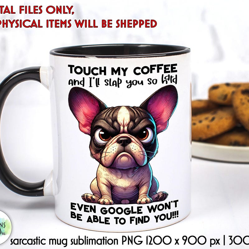 Bulldog Coffee Mug - Etsy