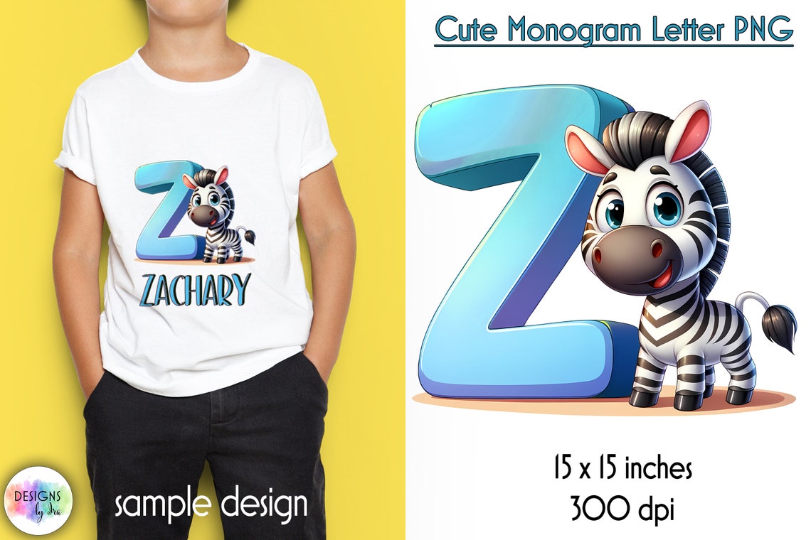 Nursery Alphabet Sublimation Bundle | Cute Kids Monogram Bundle | Baby ...