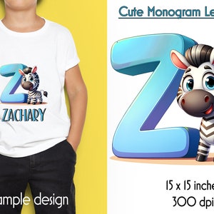 Nursery Alphabet Sublimation Bundle | Cute Kids Monogram Bundle | Baby ...