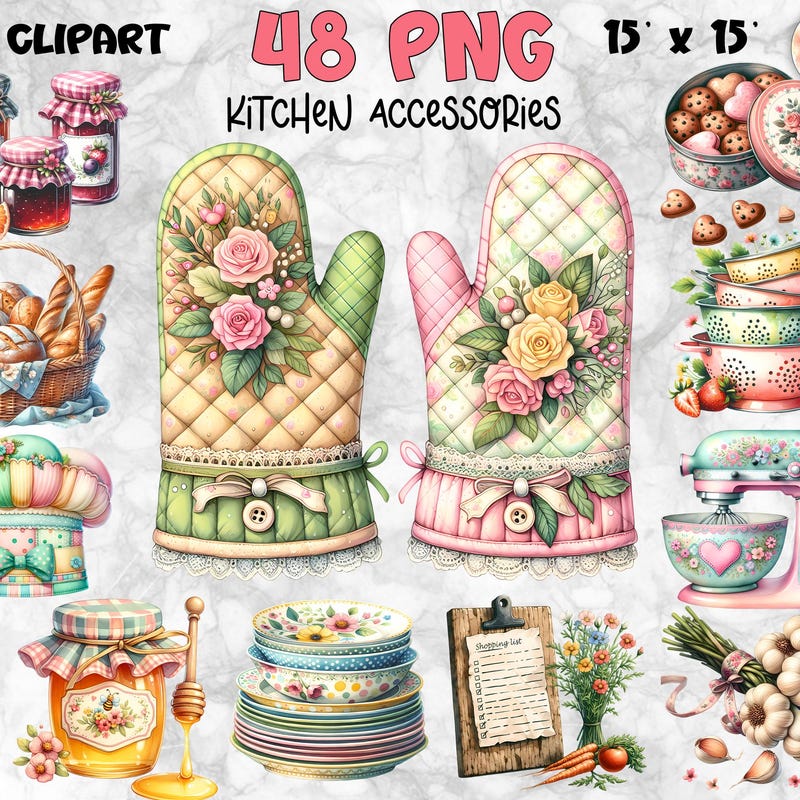 Kitchen Clipart - Etsy