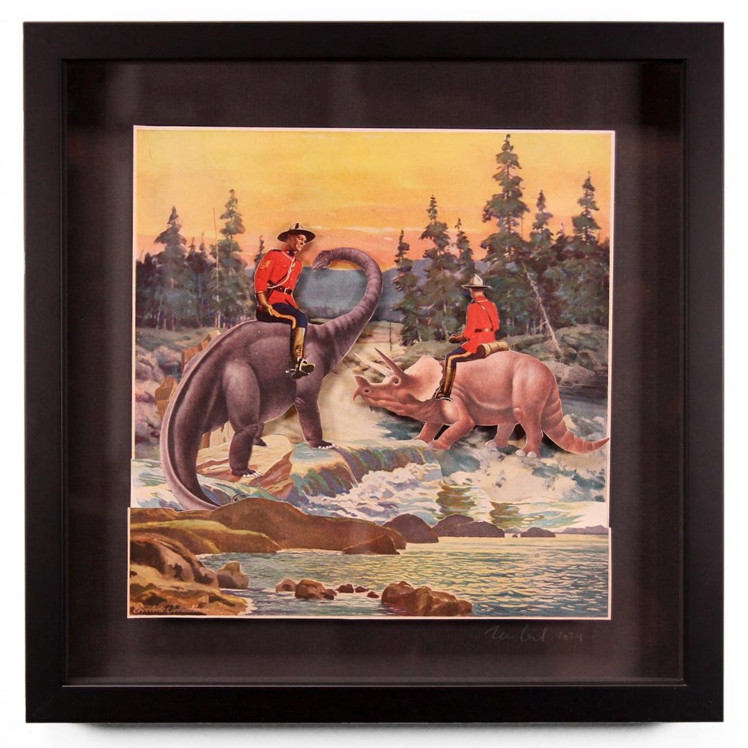 On Patrol - Hand Cut High-relief Collage - Etsy