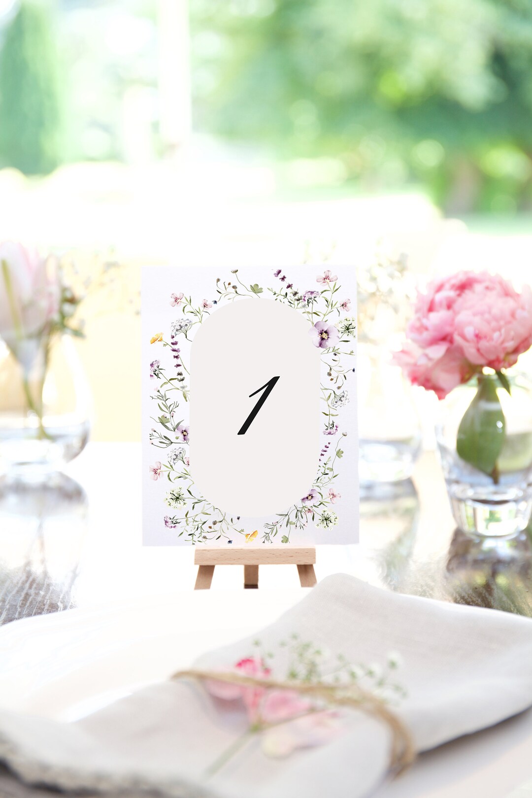 Bridal Shower Table Number Template|table Number|bridal Shower|wedding ...