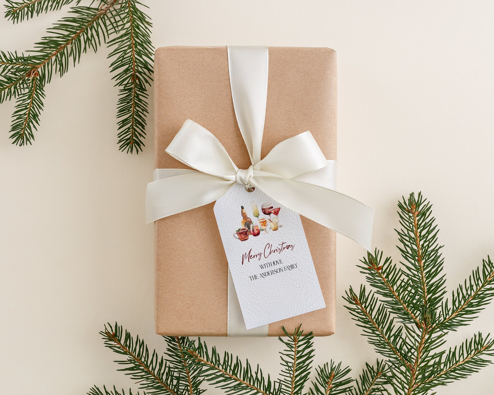Christmas Gift Tag | Christmas Tag| Editable Gift Tag| Favor Tag | Gift ...