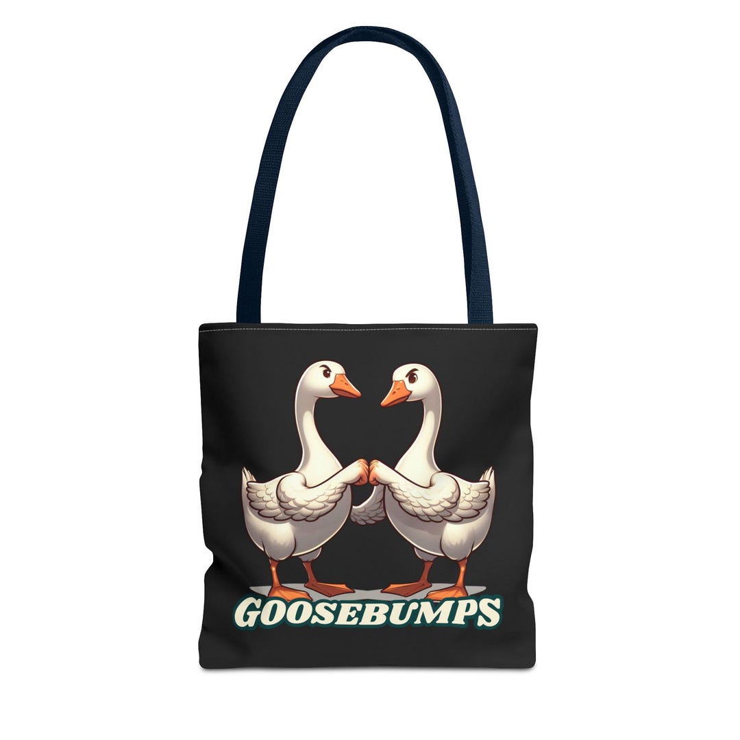 Goosebumps Geese Tote Bag, Funny Animal Shopping Bag, Gift for Geese ...