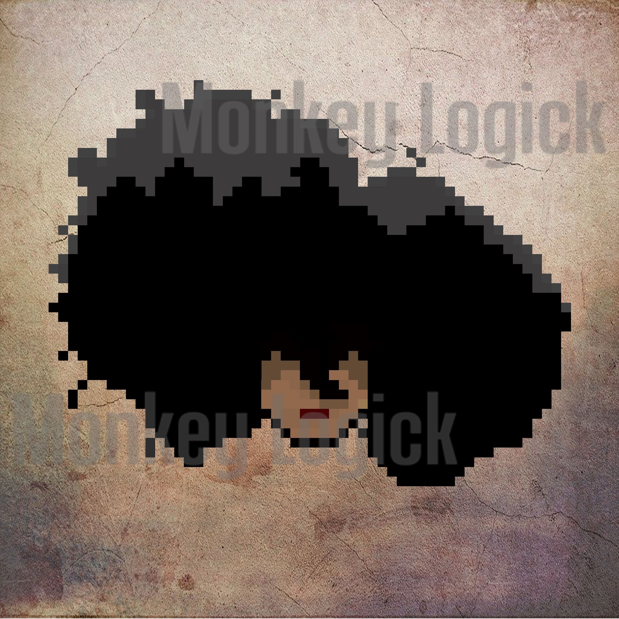 Natural Hair Pixel Art PNG Digital Download - Etsy