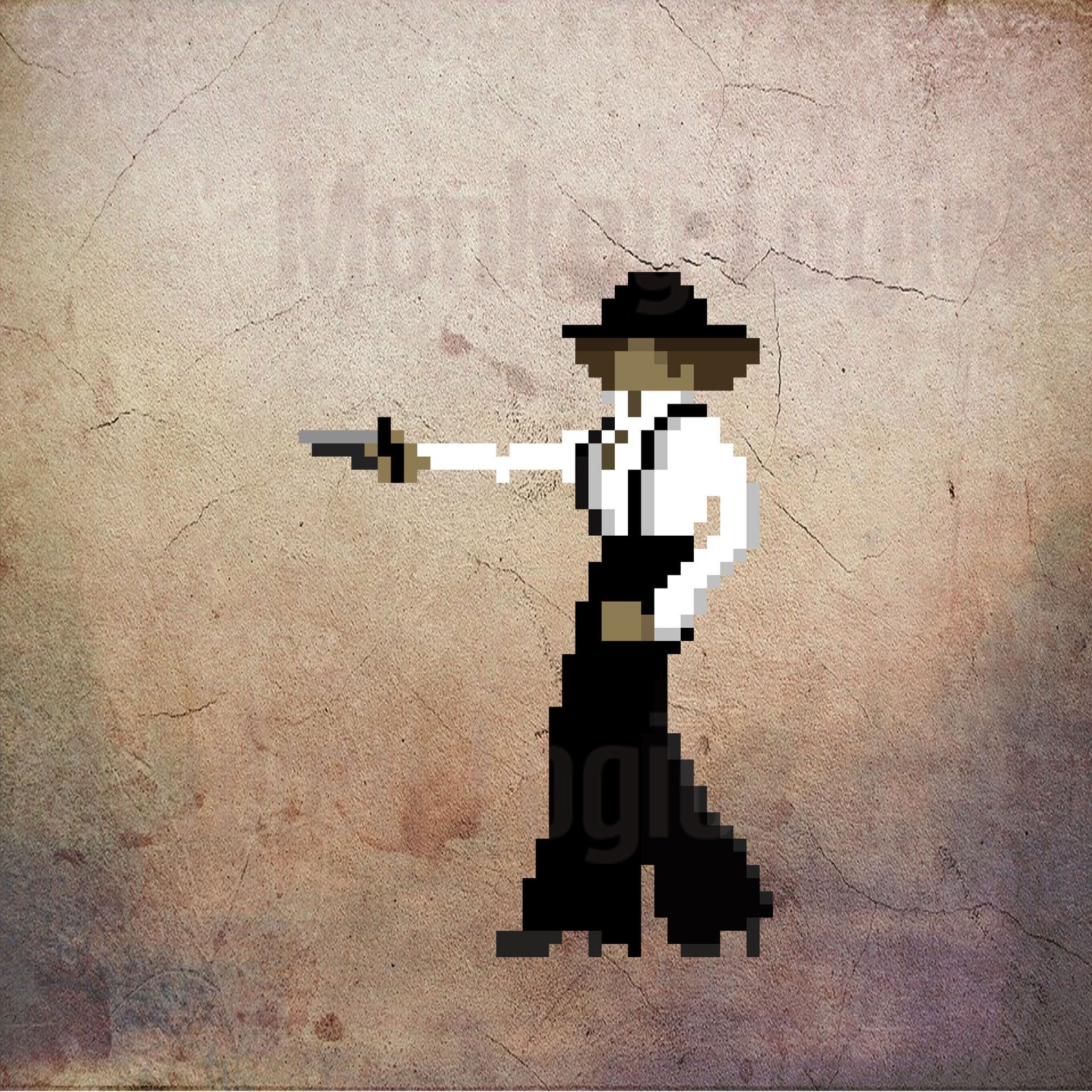 Bride & Groom Robber Pixel Art Digital Download - Etsy