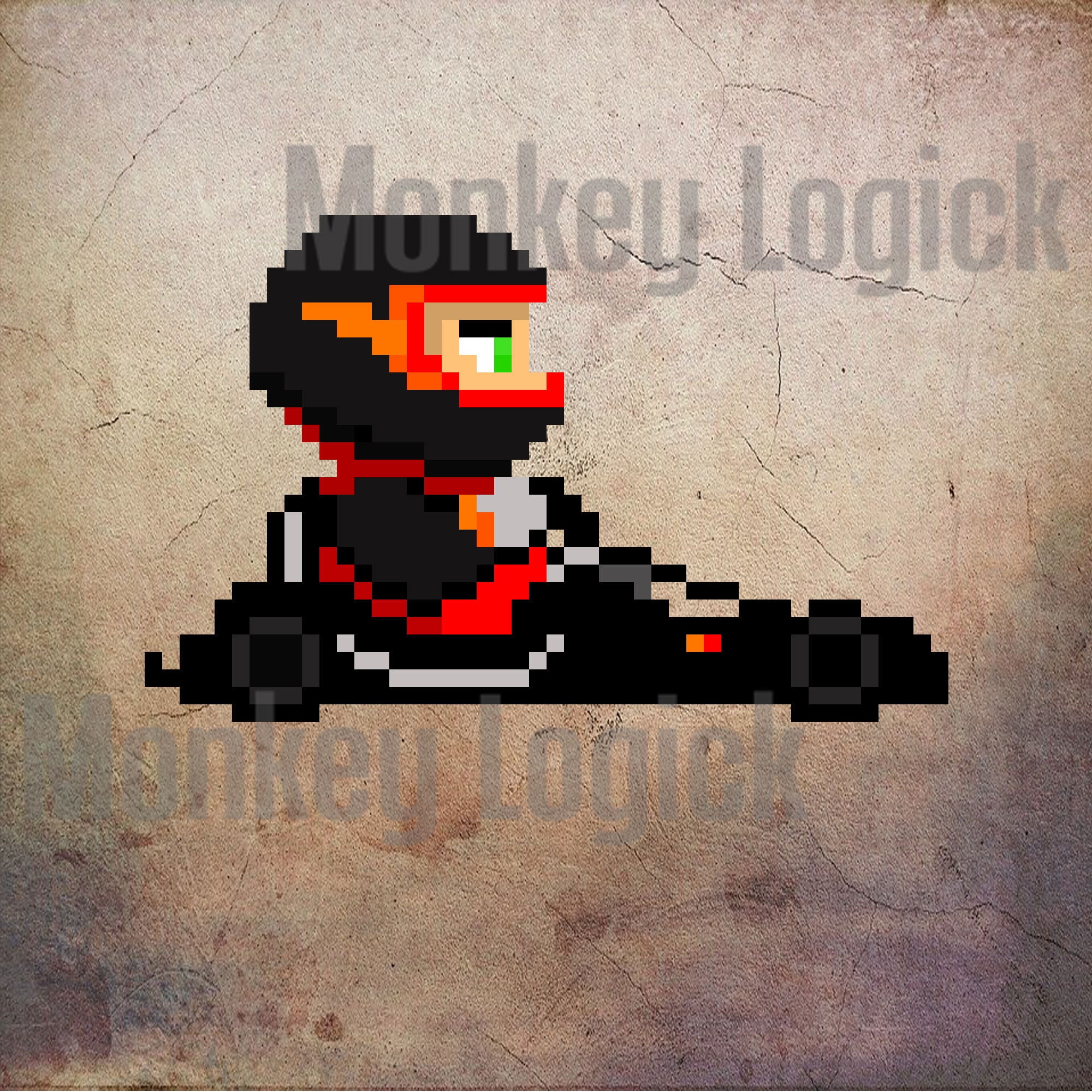 Pixel Art Go Kart PNG Digital Download - Etsy UK