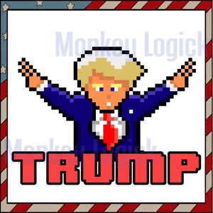 Trump Pixel Art Digital Download - Etsy