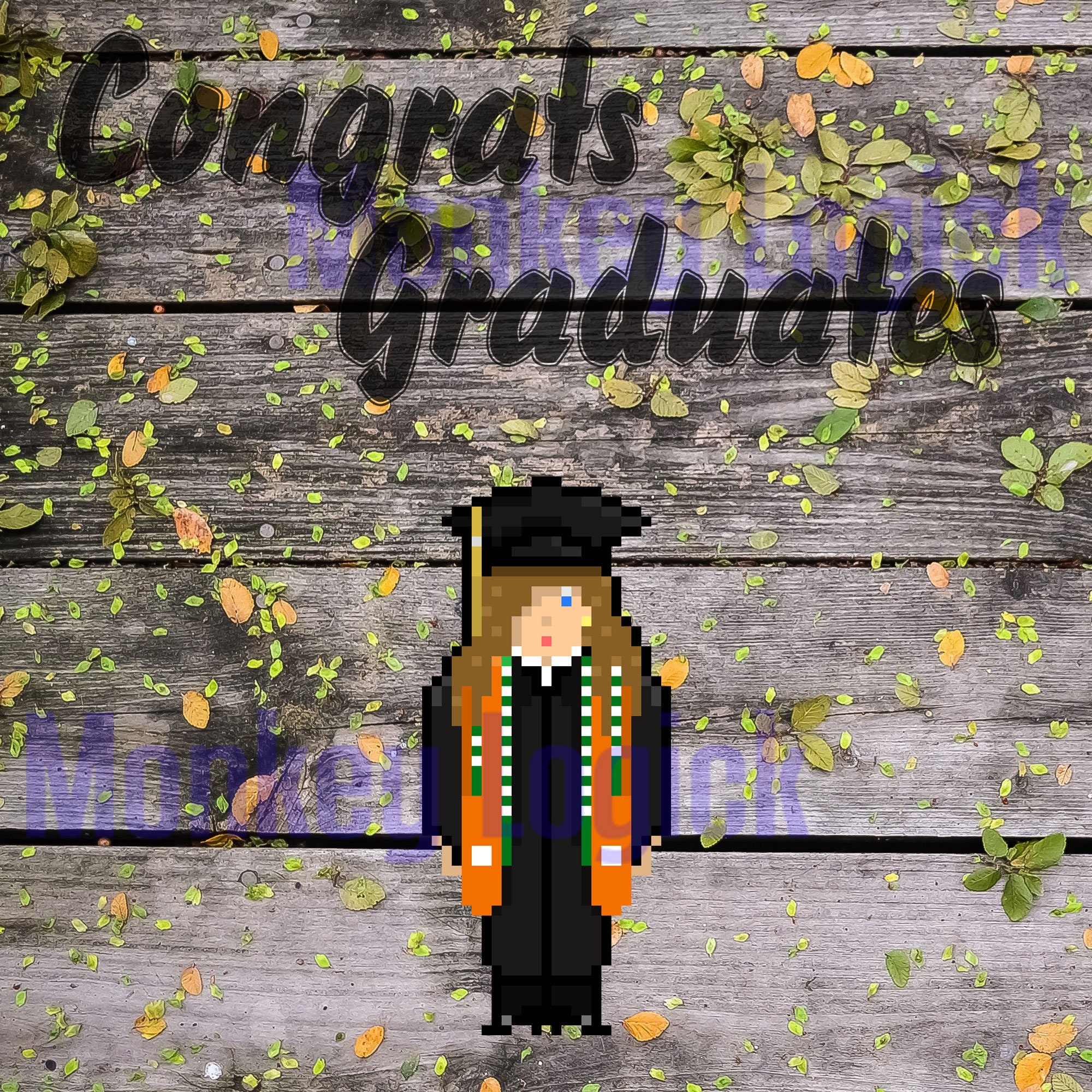 Graduate Student Pixel Art Digital Download - Etsy