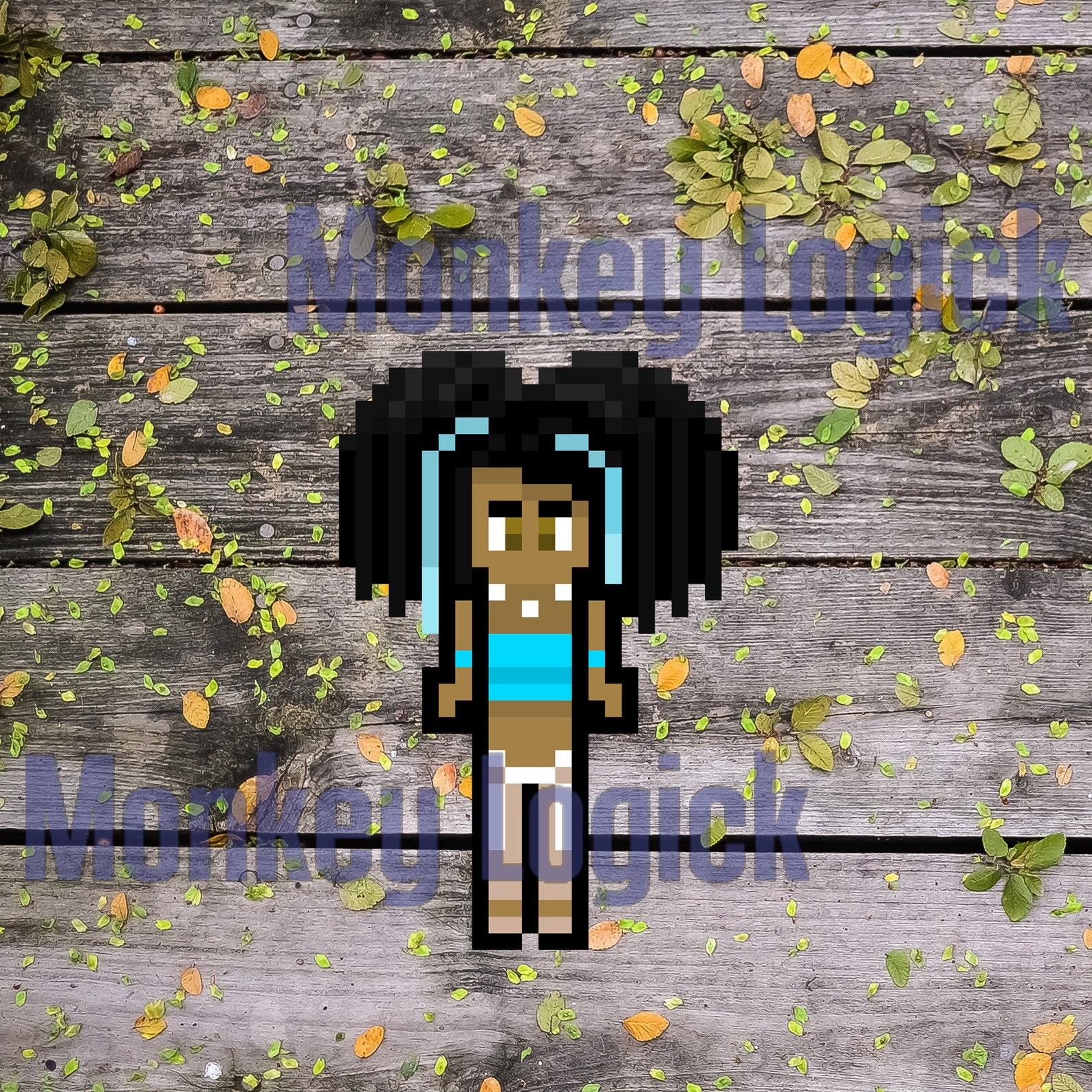 Chibi Girl Pixel Art Digital Download 6 Pack - Etsy