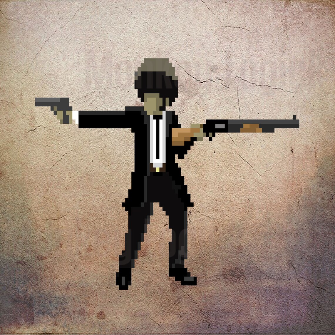 Bride & Groom Robber Pixel Art Digital Download - Etsy