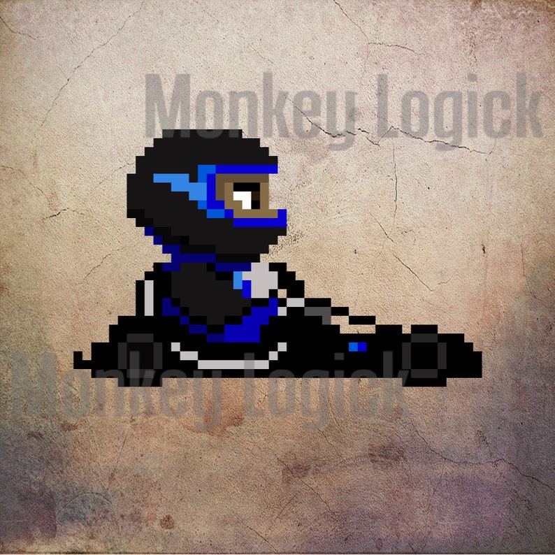 Pixel Art Go Kart PNG Digital Download - Etsy UK