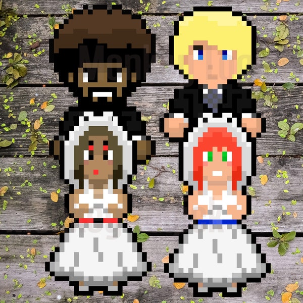 Couple Pixel Art - Etsy