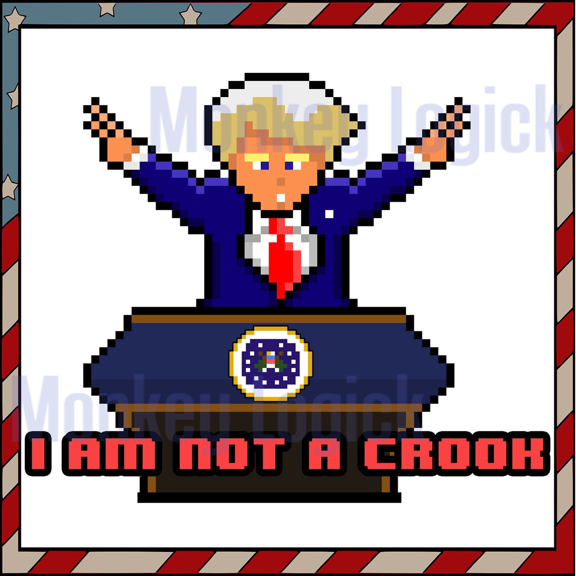 Trump Pixel Art Digital Download - Etsy