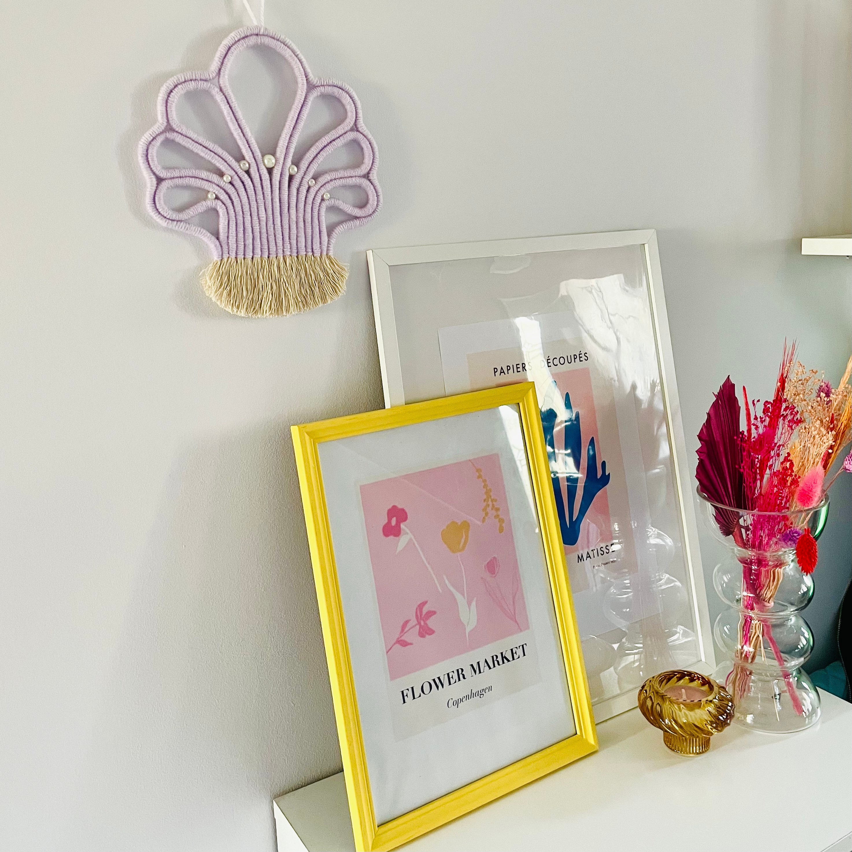 Shell wall hanging sea shell home decor danish pastel decor | Etsy