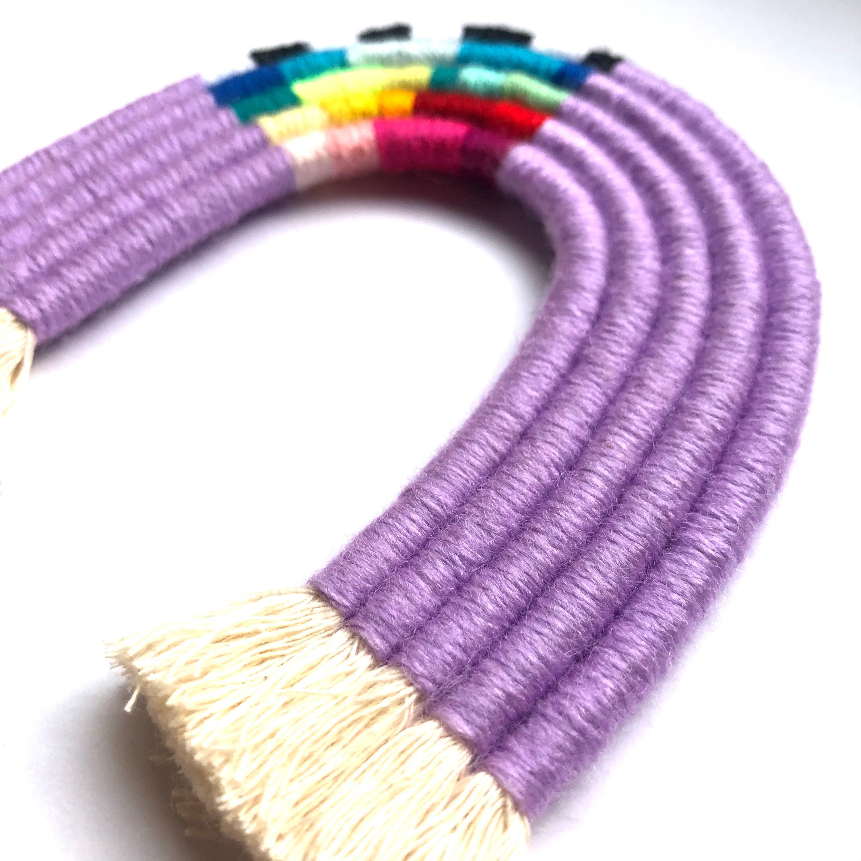 COLOUR SPLASH Boho Macrame Rainbow Wall Hanging Mothers Day - Etsy Ireland