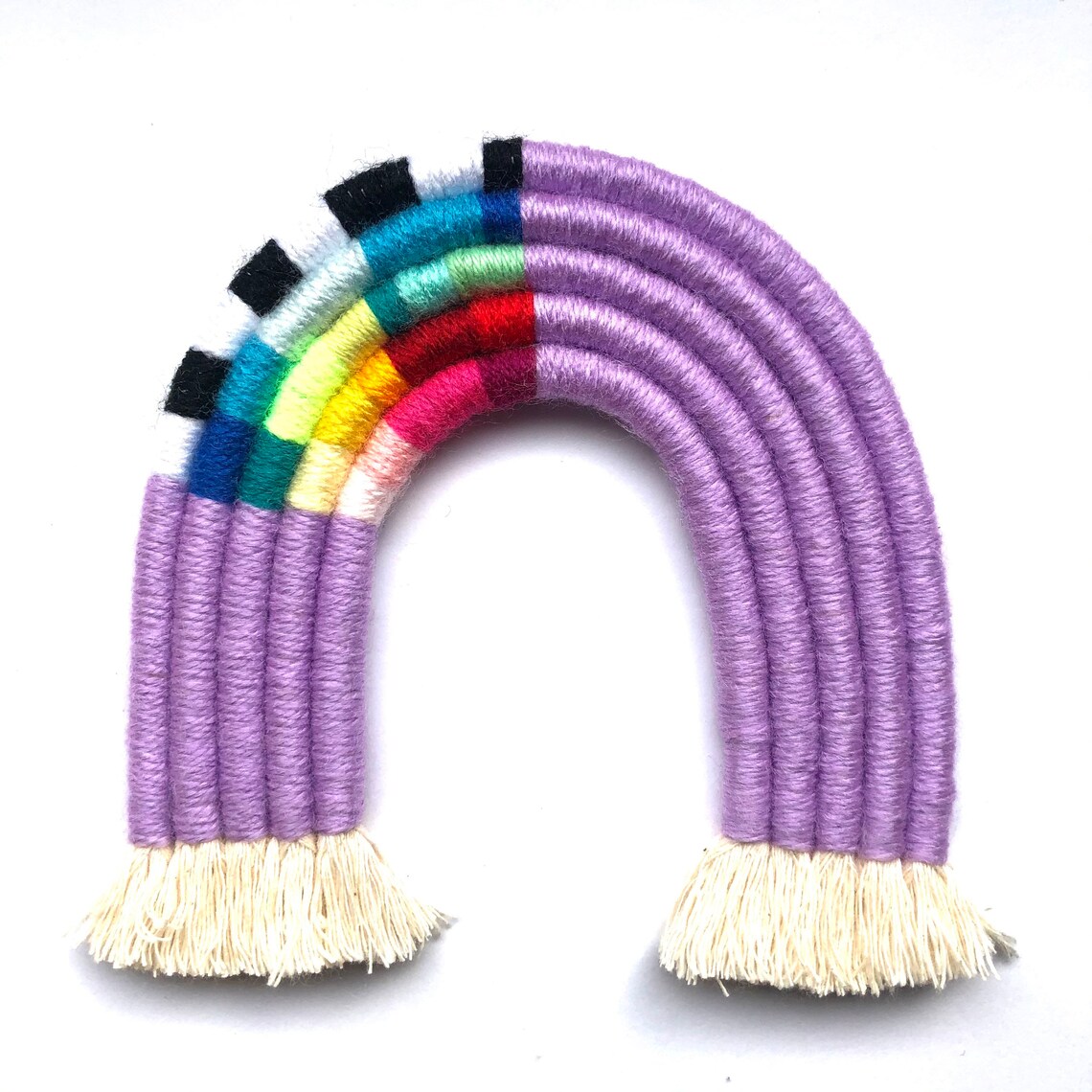 COLOUR SPLASH Boho Macrame Rainbow Wall Hanging Mothers Day - Etsy Ireland