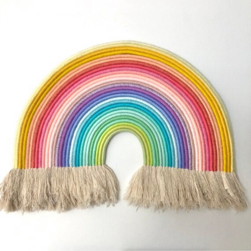 Rainbow Macrame - Etsy