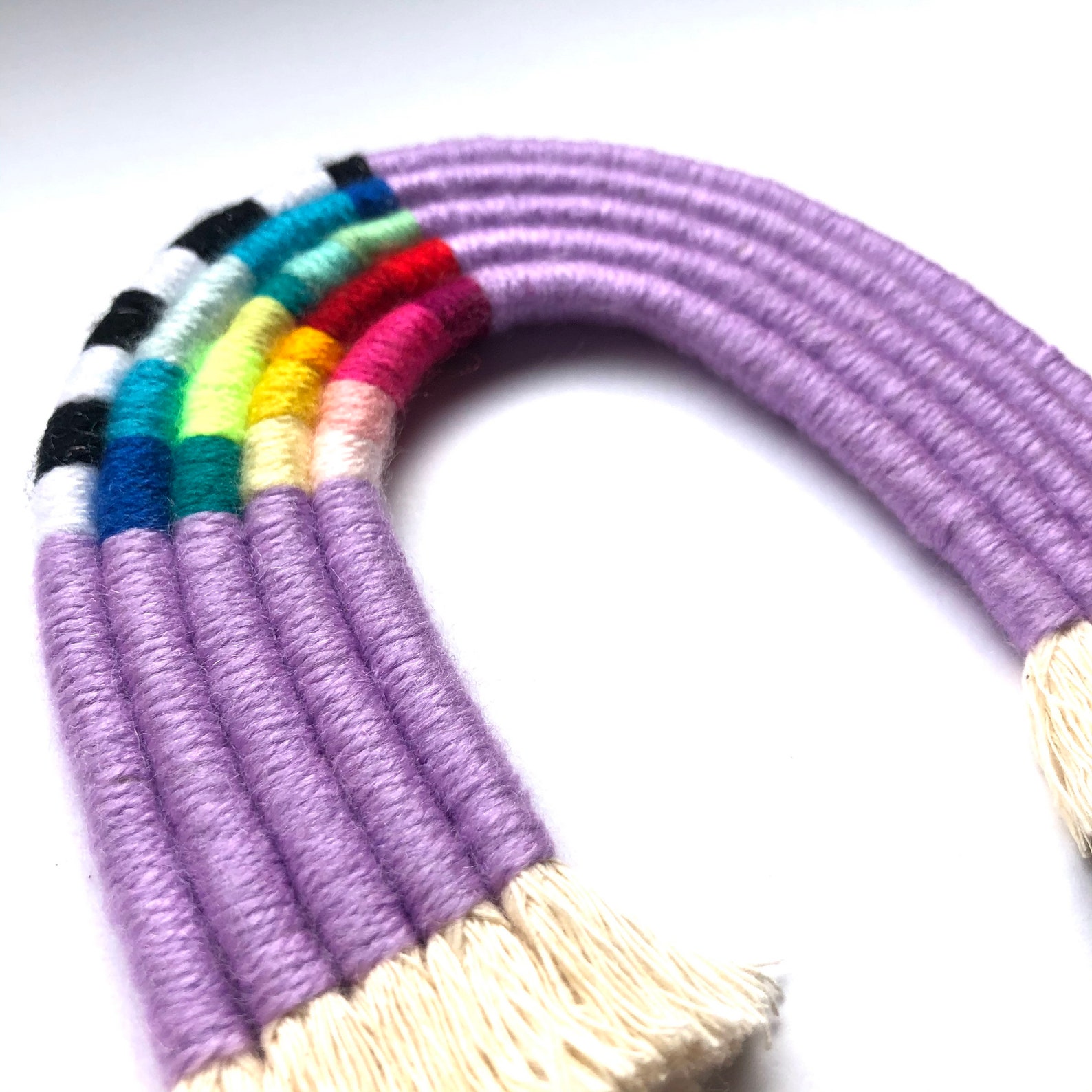 COLOUR SPLASH Boho Macrame Rainbow Wall Hanging Mothers Day - Etsy Ireland