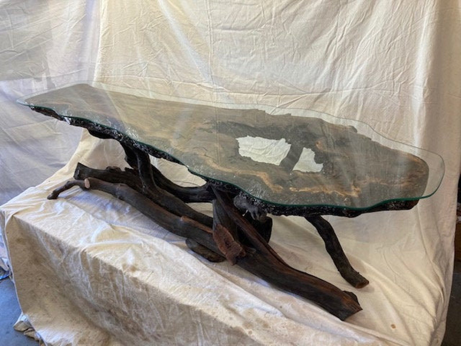 Natural Wood Coffee Table - Etsy