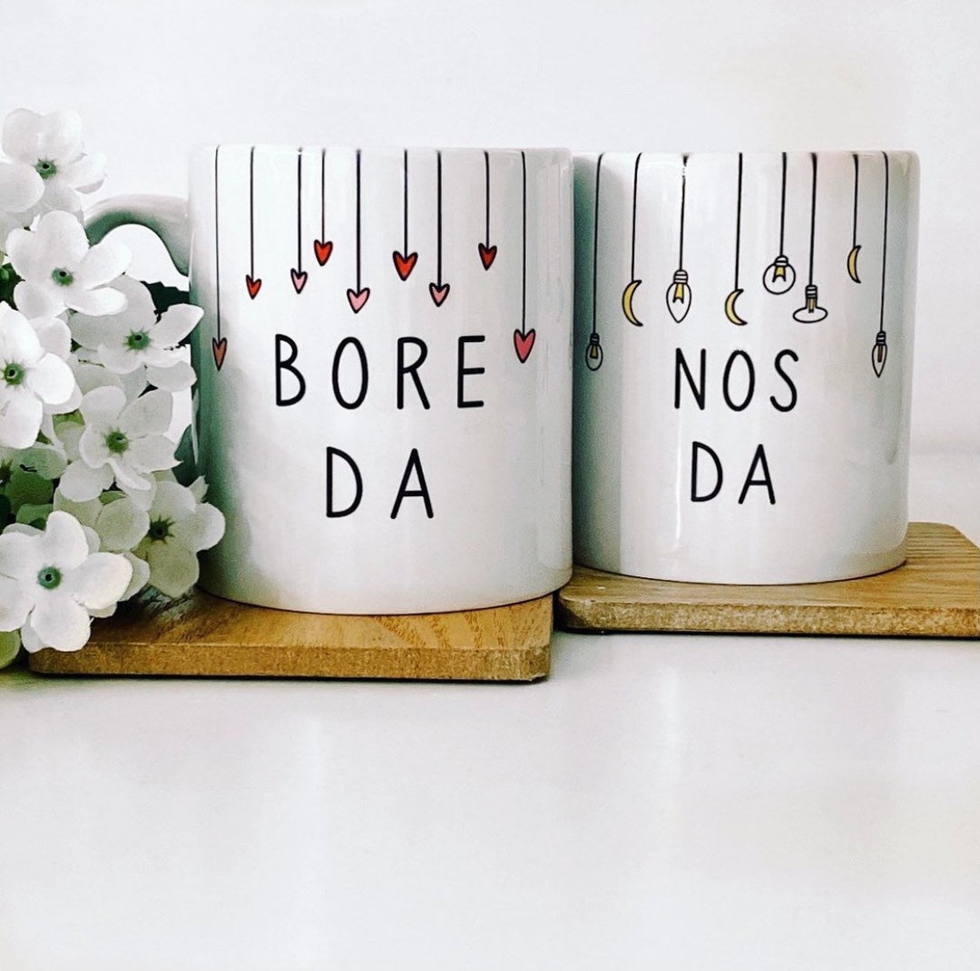 Bore Da / Nos Da Mugs Welsh Gift Cymraeg - Etsy