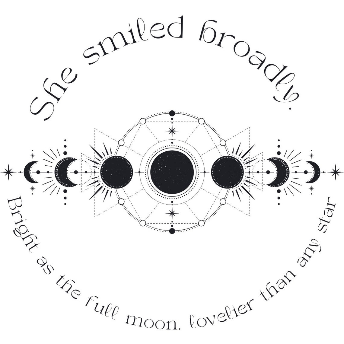 ACOTAR - She Smiled Broadly - Digital Download Design - PNG - Etsy