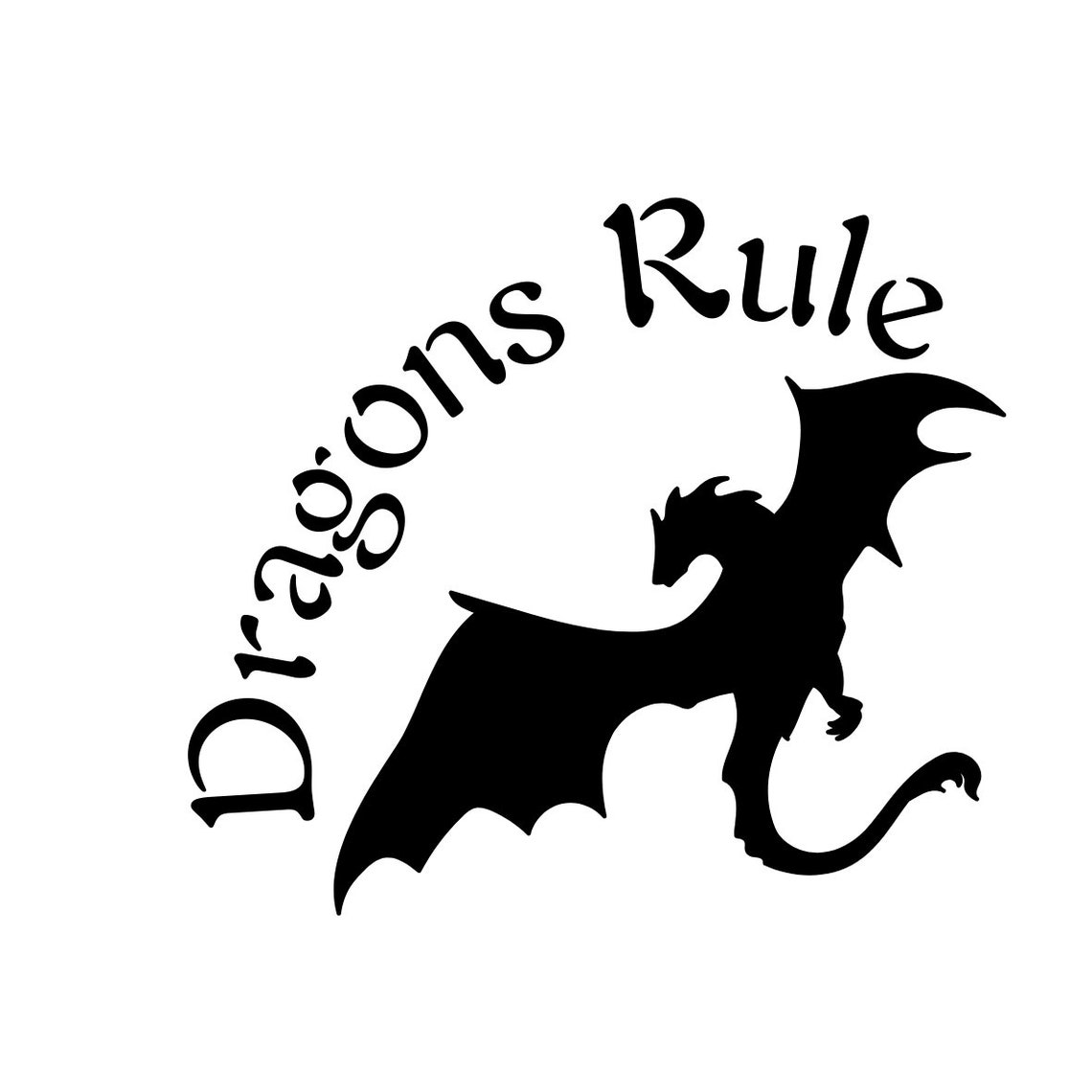 Dragons Rule - PNG Digital Design - Etsy