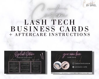 Lash Tech Business Cards Custom - Etsy
