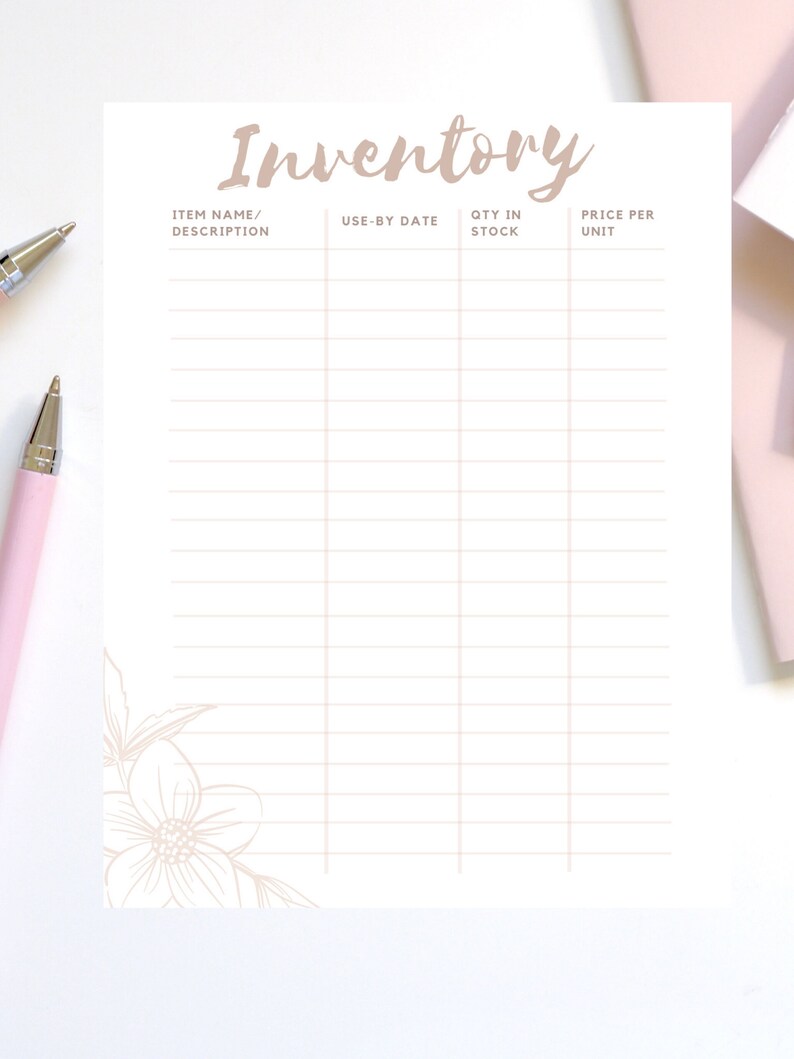 Small Business Inventory List - Etsy