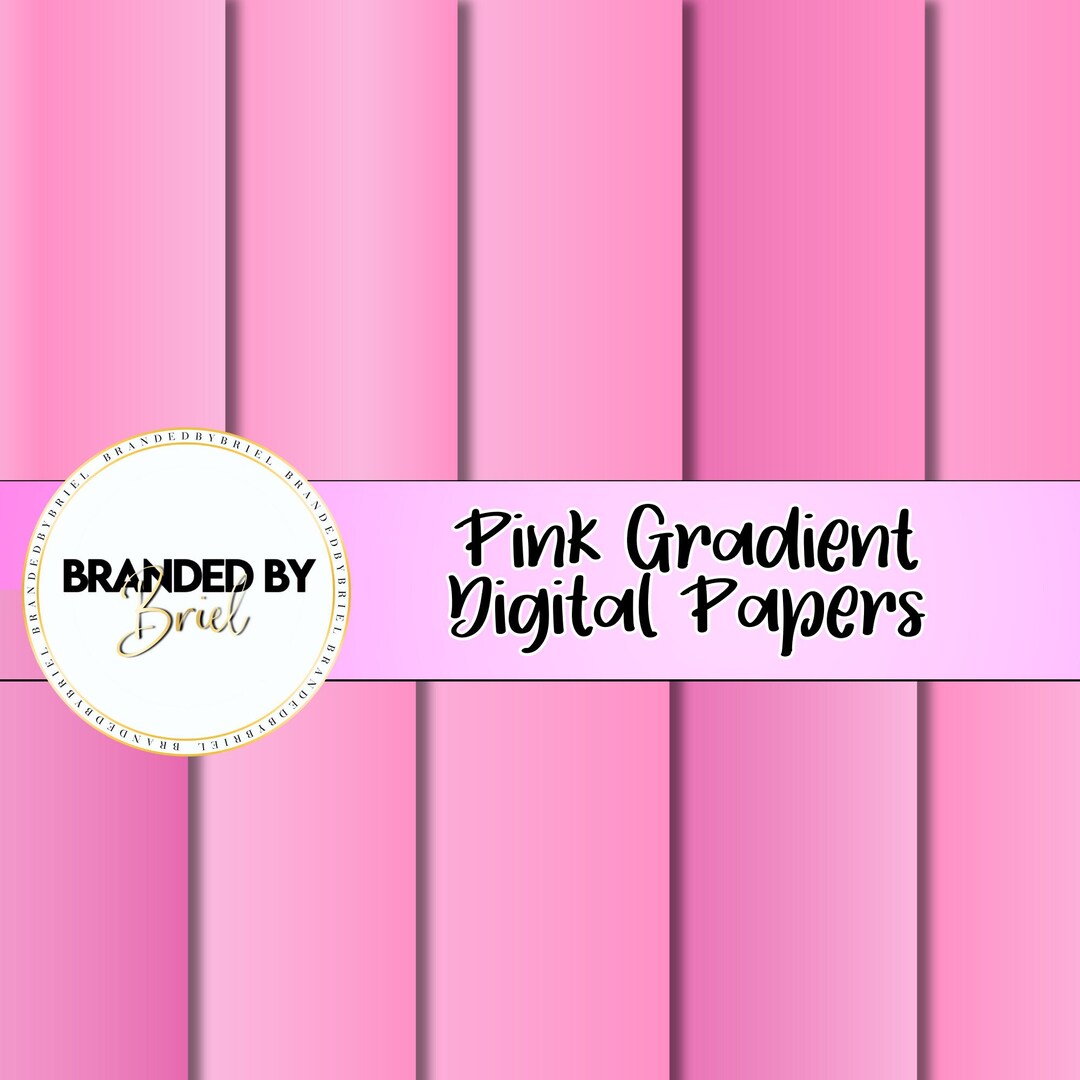 Pink Gradient Digital Papers PNG - Etsy